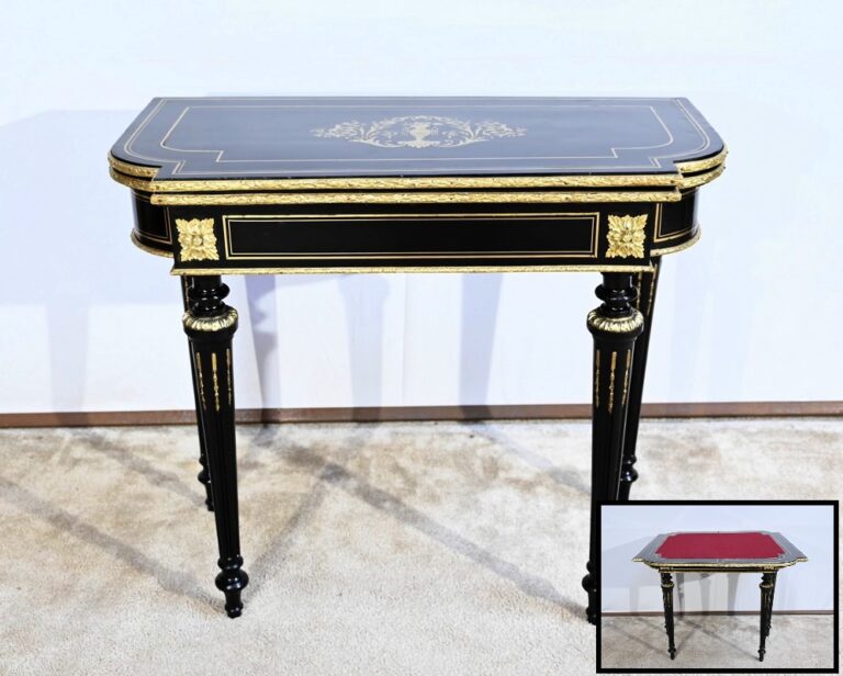 Console Table de Jeux, époque Napoléon III – Milieu XIXe