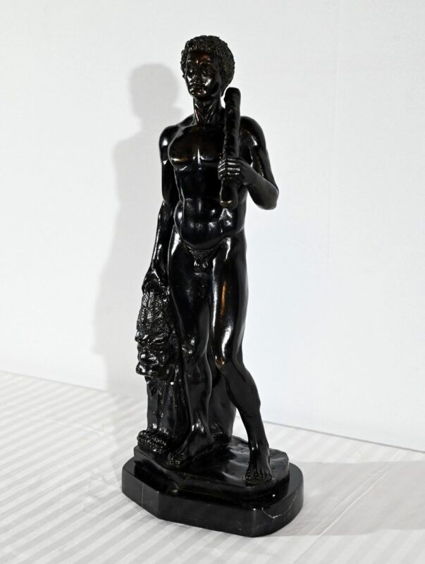 Bronze « Hercule et le Lion de Nemée », signé Gregroi – XIXe